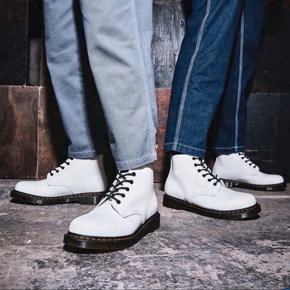 Dr. Martens | Shoes | Dr Martens 1 Yellow Stitch Smooth Leather | Poshmark